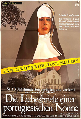 Jess Franco LOVE LETTERS OF A PORTUGUESE NUN original 1 sheet movie ...