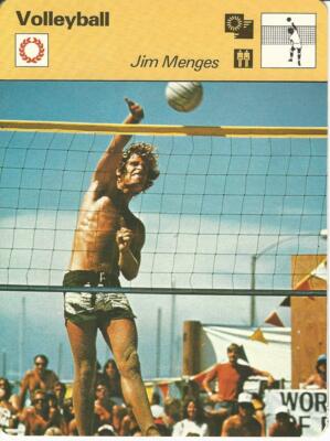 1977-79 Sportscaster Card, #101.09 Volleyball, Jim Menges | eBay