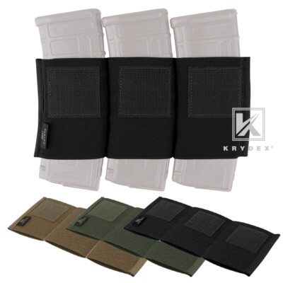 KRYDEX Mag Insert Triple 5.56 Magazine Pouch Elastic for Micro Fight ...