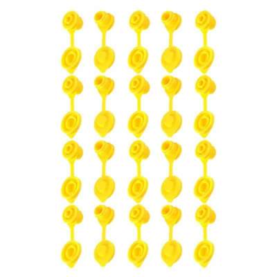 20 UNITS NEW YELLOW AFTERMARKET REPLACEMENT BLACK VENT CAPS | eBay