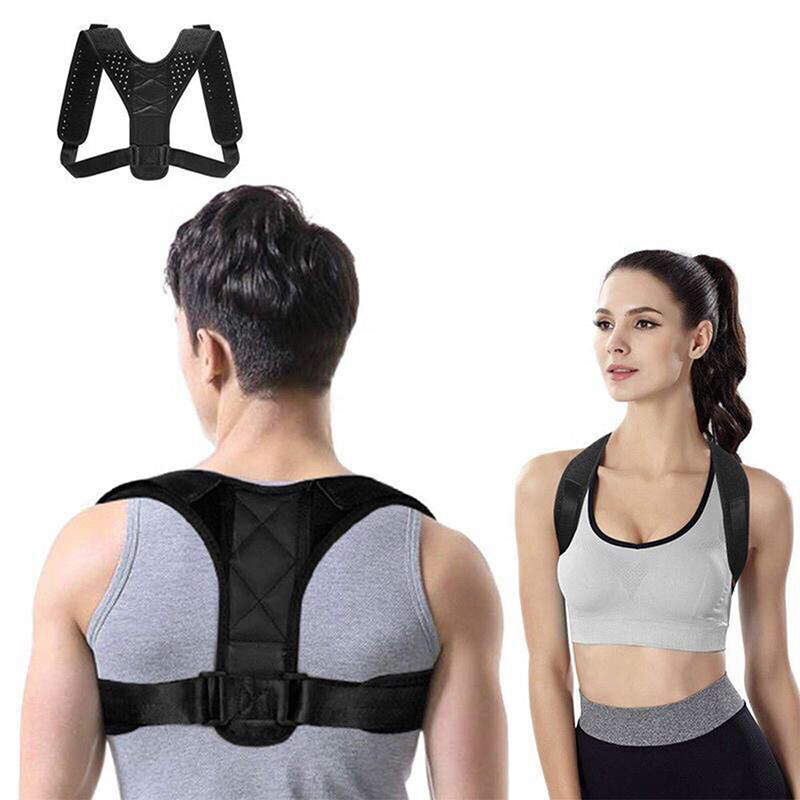 Adjustable Unisex Back Brace Support Invisible Shoulder Posture ...