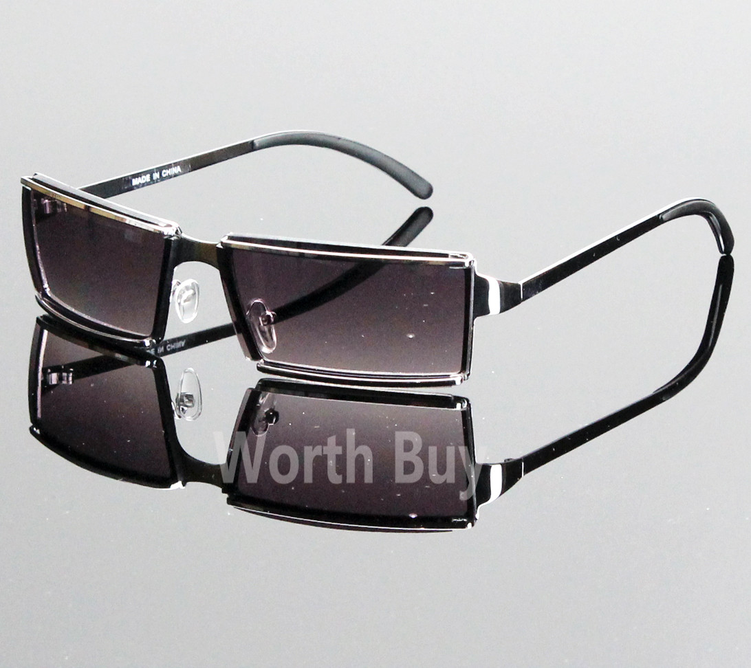 New Men Women Rectangular Frame Clear Lens Glasses Designer Fashion ...