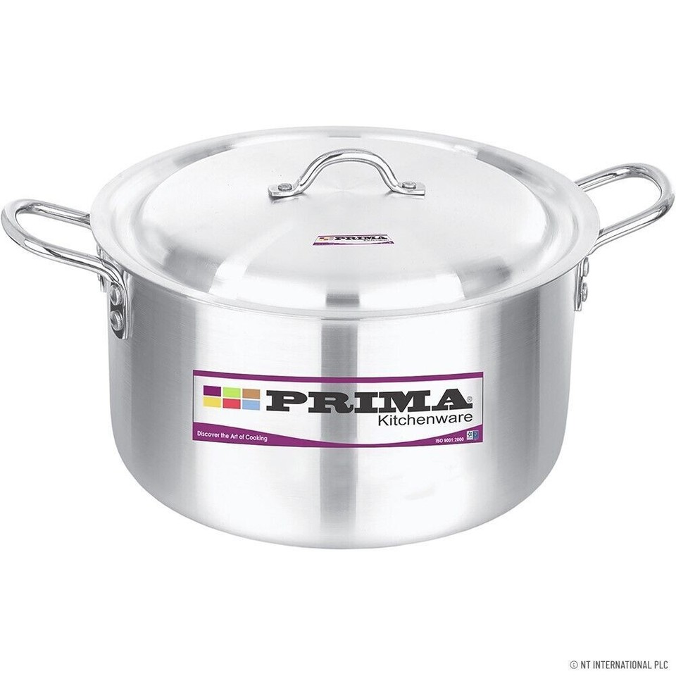 Mastercook Heavy Duty Aluminium Casserole Stockpot Pan Pot Dish with ...