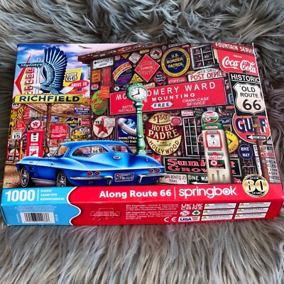 EUC Springbok OLD ROUTE 66 Road Trip – 1000 Piece Jigsaw Puzzle ...