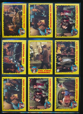 Lot (9) 1984 Warner Bros Gremlins Hoyt Axton Randall Peltzer #6 2 5 4 ...