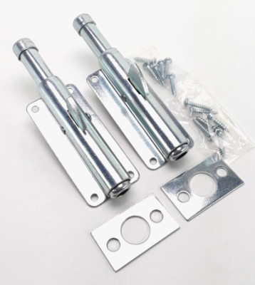 Pair of 4" Inch Foot Bolts - Zinc Plated Steel - Foot Operated Spring ...