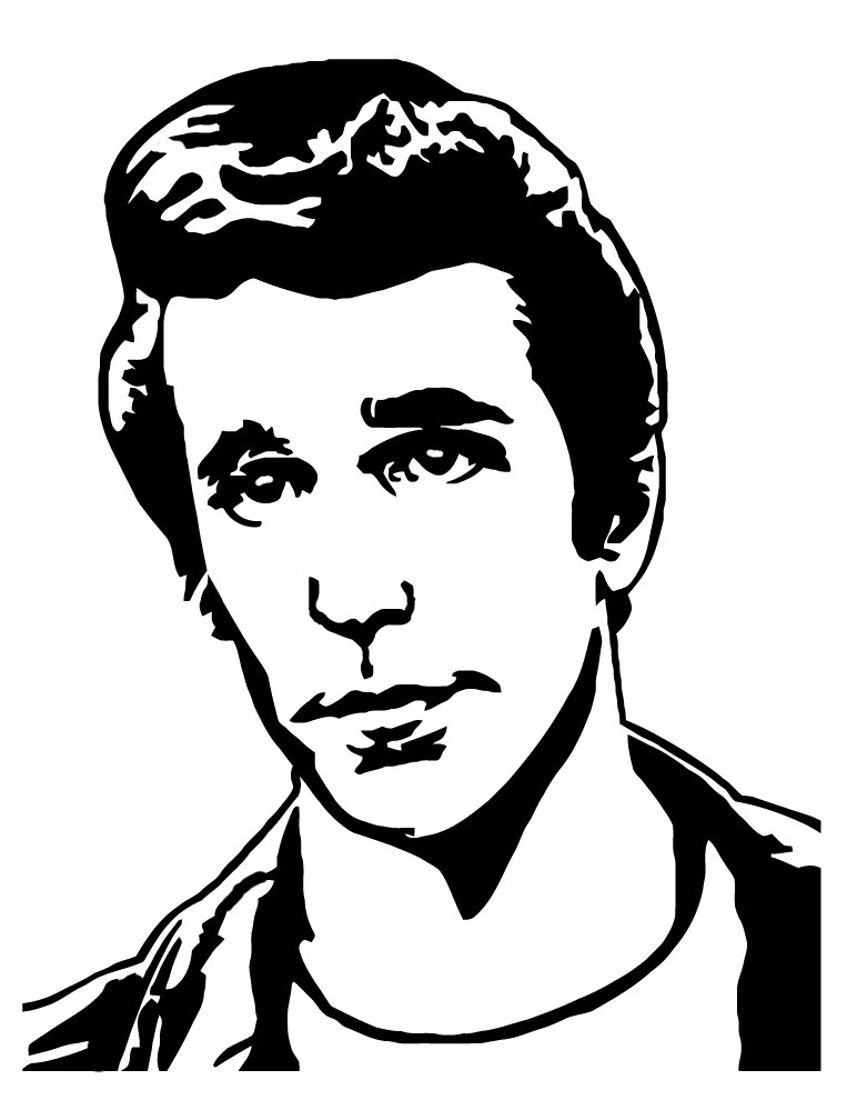 The Fonz vinyl decal Fonzie Henry Winkler Happy Days sticker car laptop ...