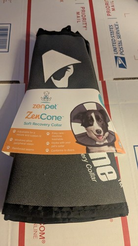 ZenPet Pet Soft Recovery Cone E-Collar for Dogs and Cats - Large. Brand ...