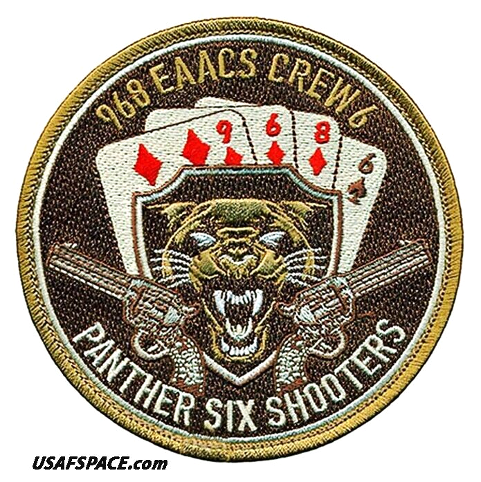 USAF 968th EXP AIRBORNE AIR CONTROL SQ -E-3G Sentry-AWACS-CREW 6 ...