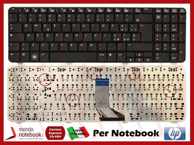 Tastiera Keyboard Italiana HP P/N 532819-061 NSK-HA60E | eBay