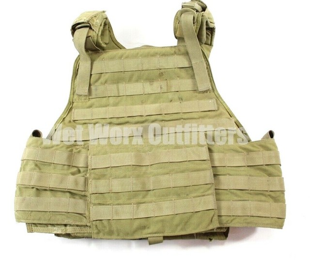 Eagle Industries SFLCS MBAV Large/XL MJK Khaki Tan Plate Carrier Vest L ...