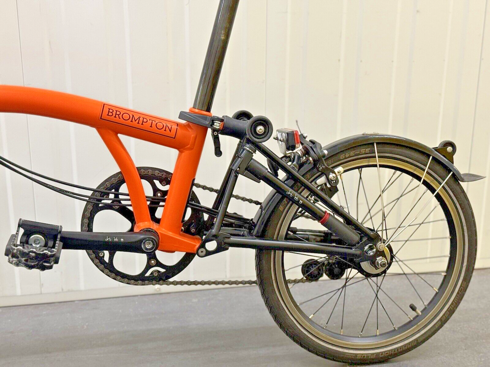 Brompton M6L Black Edition Bike Orange - Excellent Condition - 1 Year ...
