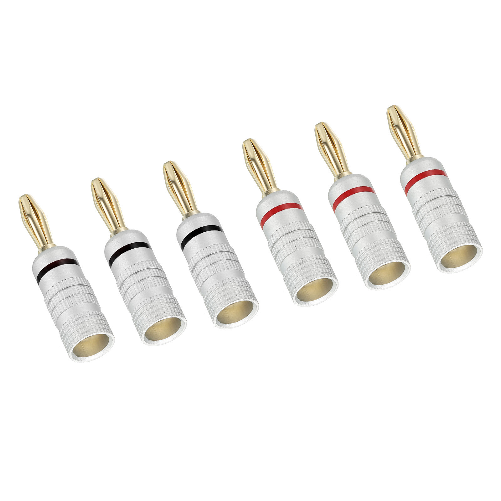 Banana Plugs Speaker Banana Plugs 4mm Gold-Plated Copper Straight Head ...