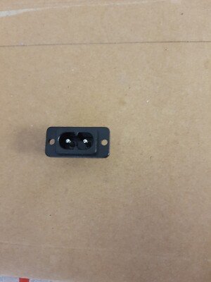 C8 socket 2 pin IEC AC inlet mains plug panel figure 8 chassis mount ...