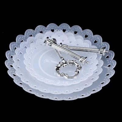 Cake Stand Three Tier Dessert Layer Cupcake Rack 3-tires Fruit Plates ...