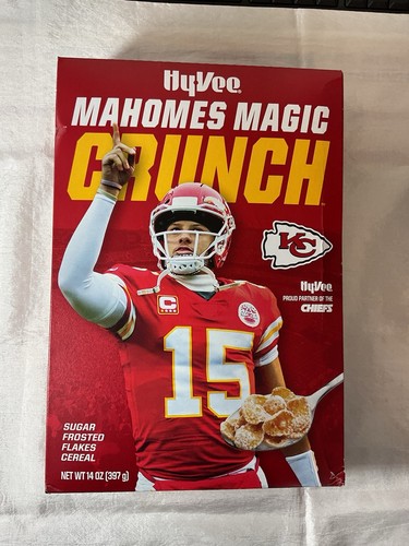 PATRICK MAHOMES ~ Hy Vee Mahomes Magic Crunch Cereal FULL 850016127129 ...