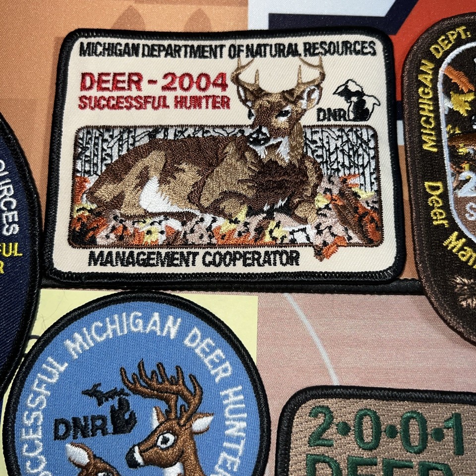 Vintage Michigan Successful Deer Hunter Patches Original Never Worn Lot ...