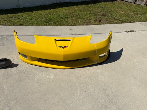 05-13 Corvette z06/Grand Sport/ZR1 Front Bumper DAMAGED Velocity Yellow ...
