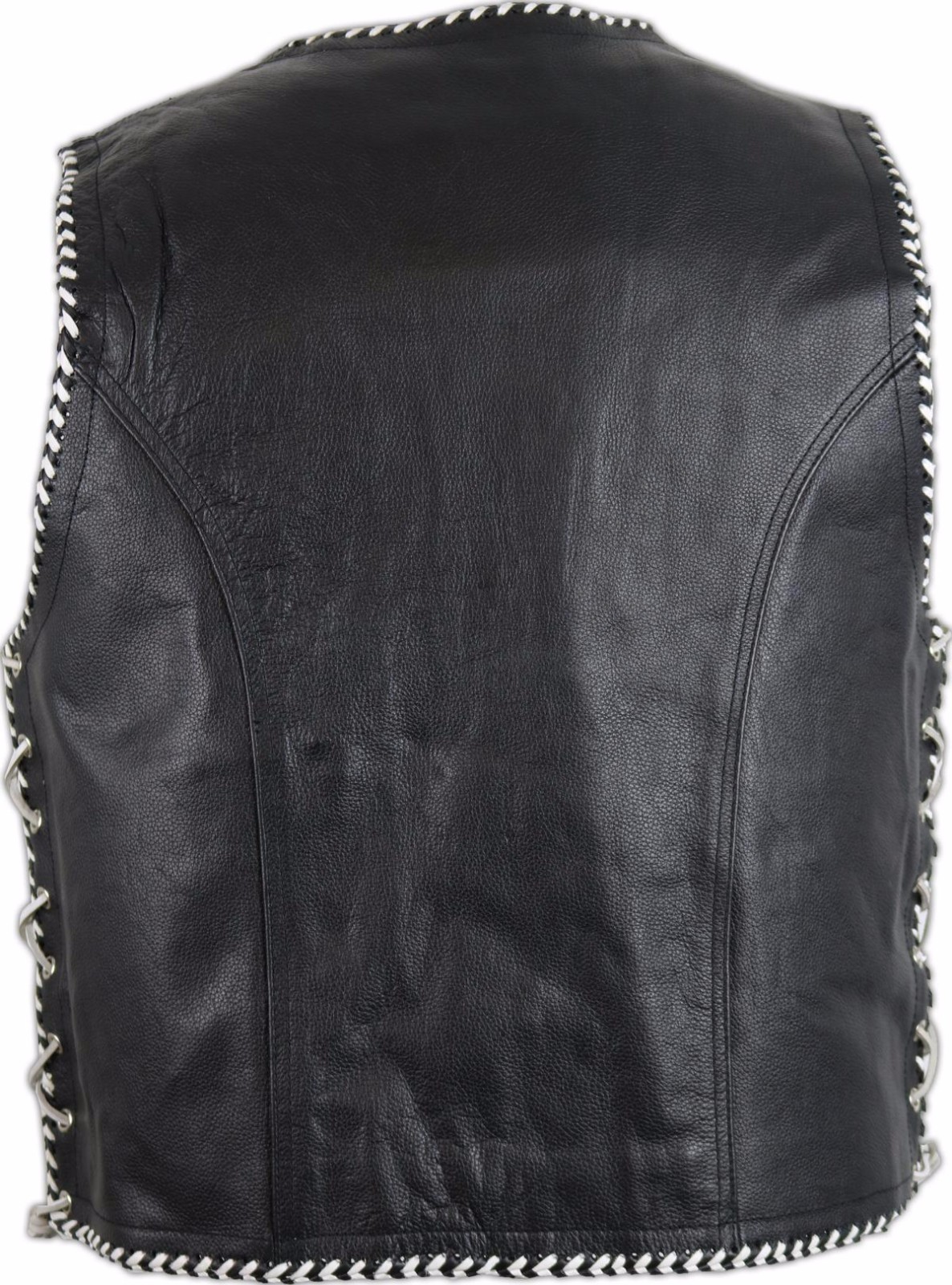 Motorrad Biker Lederweste Lederkutte Kutte Bikerweste Rockerweste ...