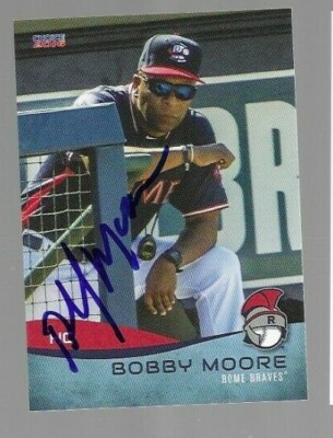 2016 Rome Braves BOBBY MOORE Signed Card autograph ROYALS | eBay