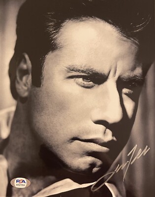 John Travolta Signed Autographed Grease Danny 8x10 Photo Headshot PSA ...
