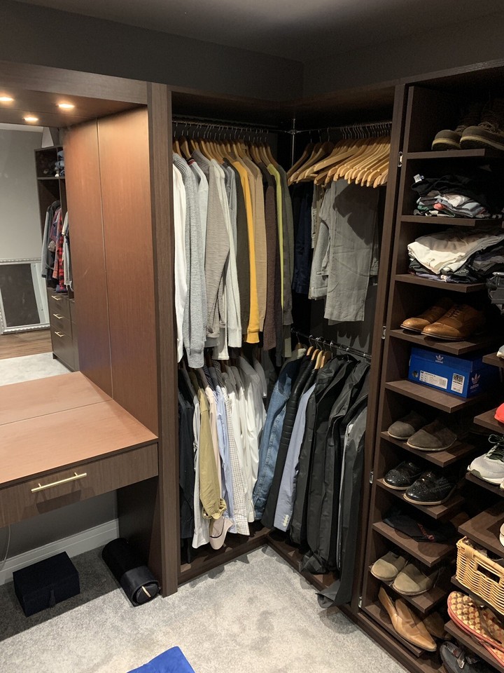 Bespoke Design Dressing Room Walk In Wardrobe. Made To Measure. Custom ...