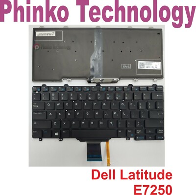 Brand New Keyboard for Dell Latitude 7250 E7250 With Backlight | eBay ...
