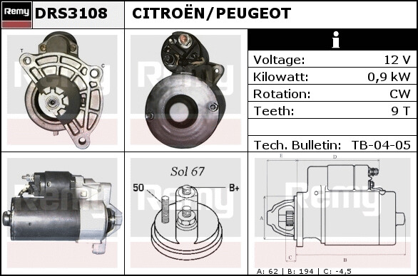 Brand New STARTER MOTOR for PEUGEOT BIPPER 1.4 2008->on | eBay UK