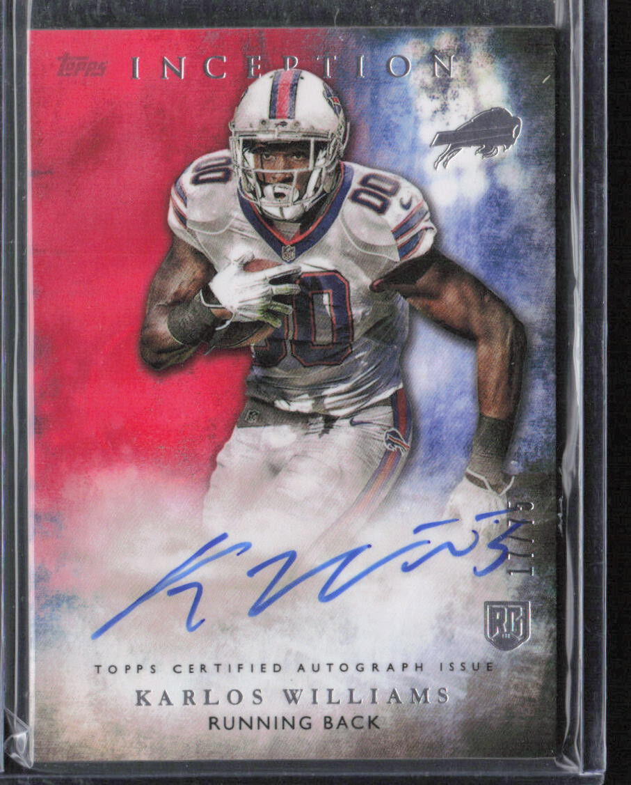 Karlos Williams 2015 Topps Inception Rookie RC Auto Autograph Red ...