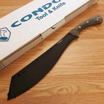 Condor Warlock Machete 12.5" High Carbon Steel Full Tang Blade Micarta ...