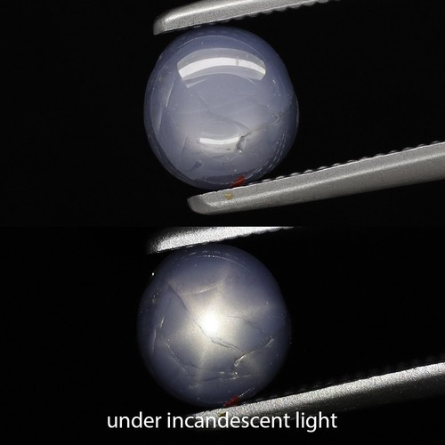 1.52ct 5.6x5.3mm Semi-Round Cab Natural Unheated Blue 6 Ray Star Sapphire, Burma | eBay