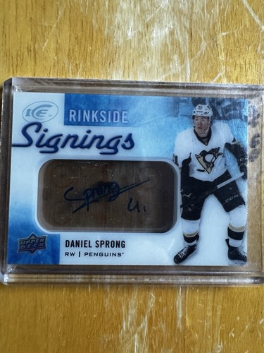2015-16 Upper Deck Ice - Rinkside Signings Daniel Sprong #RS-DS (AU, RC ...