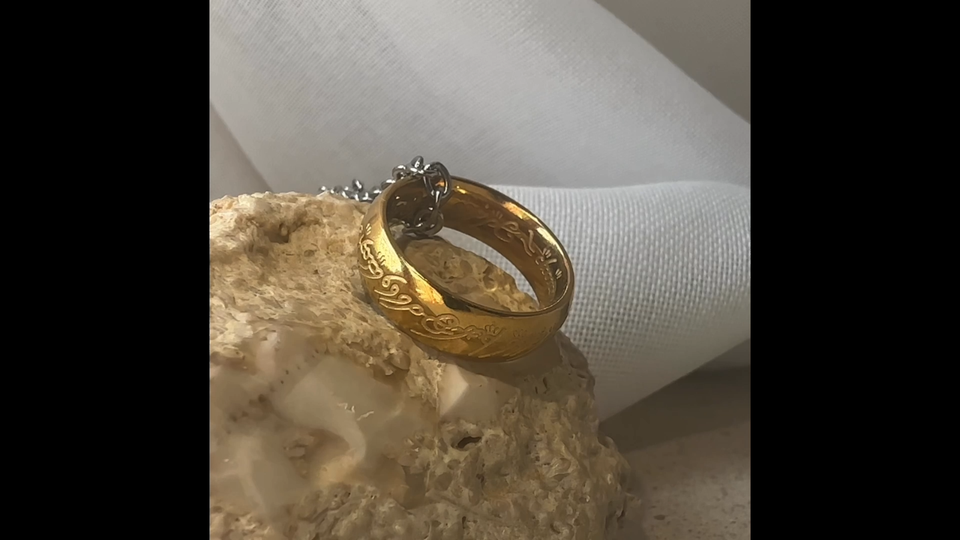 Lord Of The Rings Ring - LOTR - The One Ring - Sauron’s Ring - Frodo’s ...