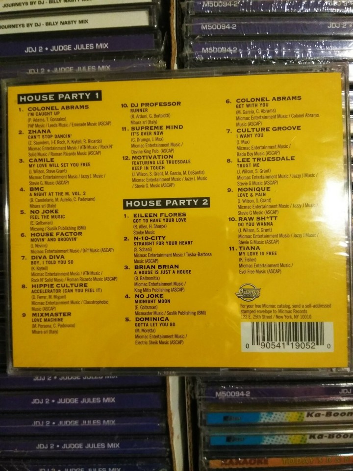 HOUSE PARTY Vol. 1 & 2 Various CD 1998 New Sealed 2 DISCS Micmac ...
