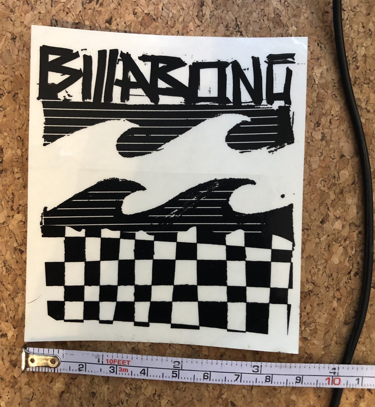 3.5” wide Billabong Sticker - Quicksilver Rip Curl Surf Sticker | eBay