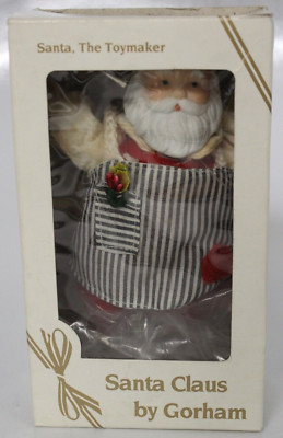 Gorham Santa Claus The Toymaker Porcelain Figurine 1985 G9204 Soft Doll ...