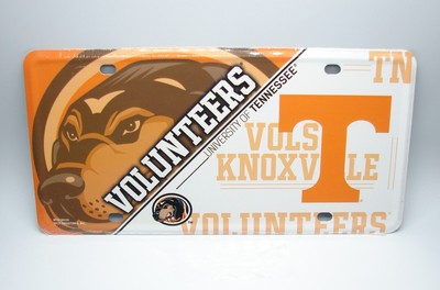 Licensed UT NCAA TENNESSE VOLUNTEERS METAL CAR NOVELTY LICENSE PLATE | eBay