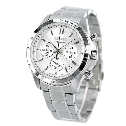 SEIKO Spirit Chronograph SBTR009 Men's Watch Silver Stainless Steel JP ...
