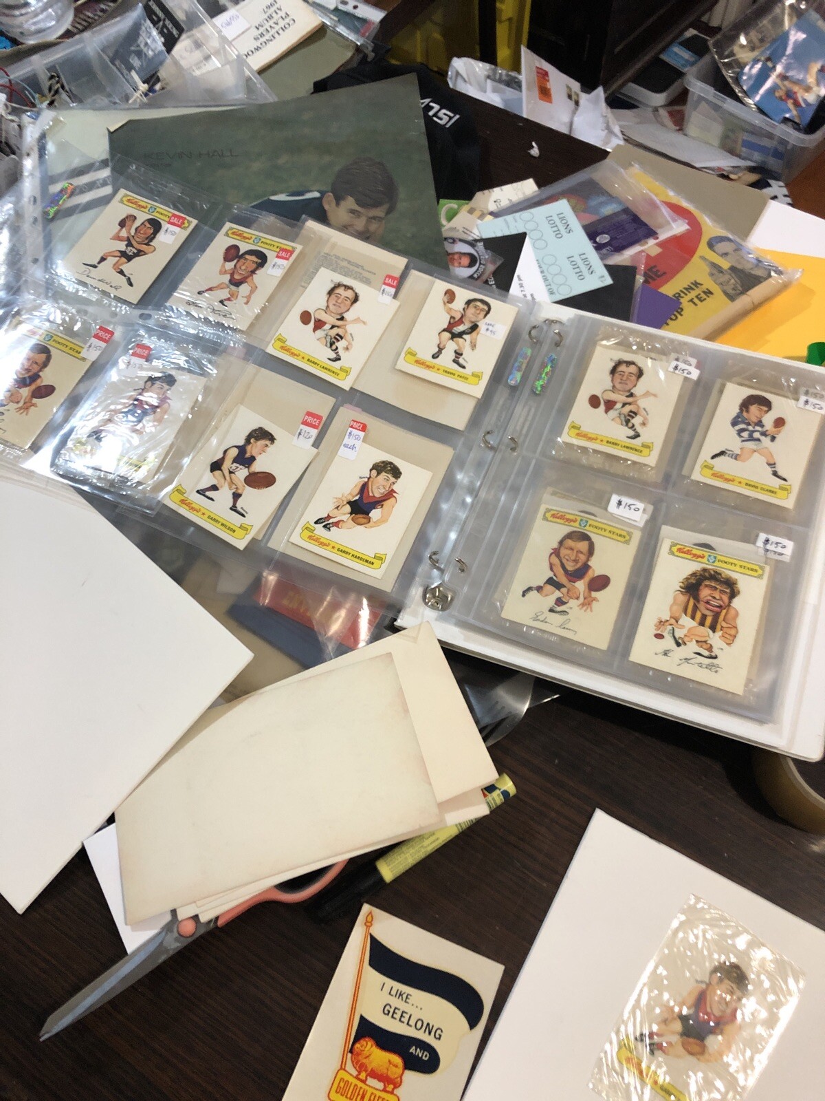 1973 KELLOGGS VFL STICKER IN PACKET MINT RARE - GARY HARDEMAN MELBOURNE ...