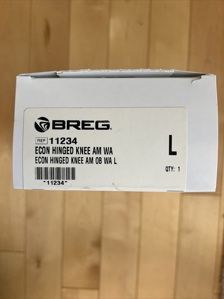 Breg Economy Hinged Knee, Airmesh, Wraparound, Open Back, L Part #11234 ...
