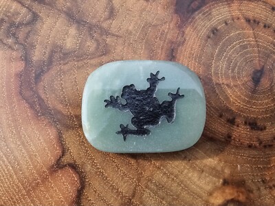 Frog Worry Stone- green aventurine | eBay