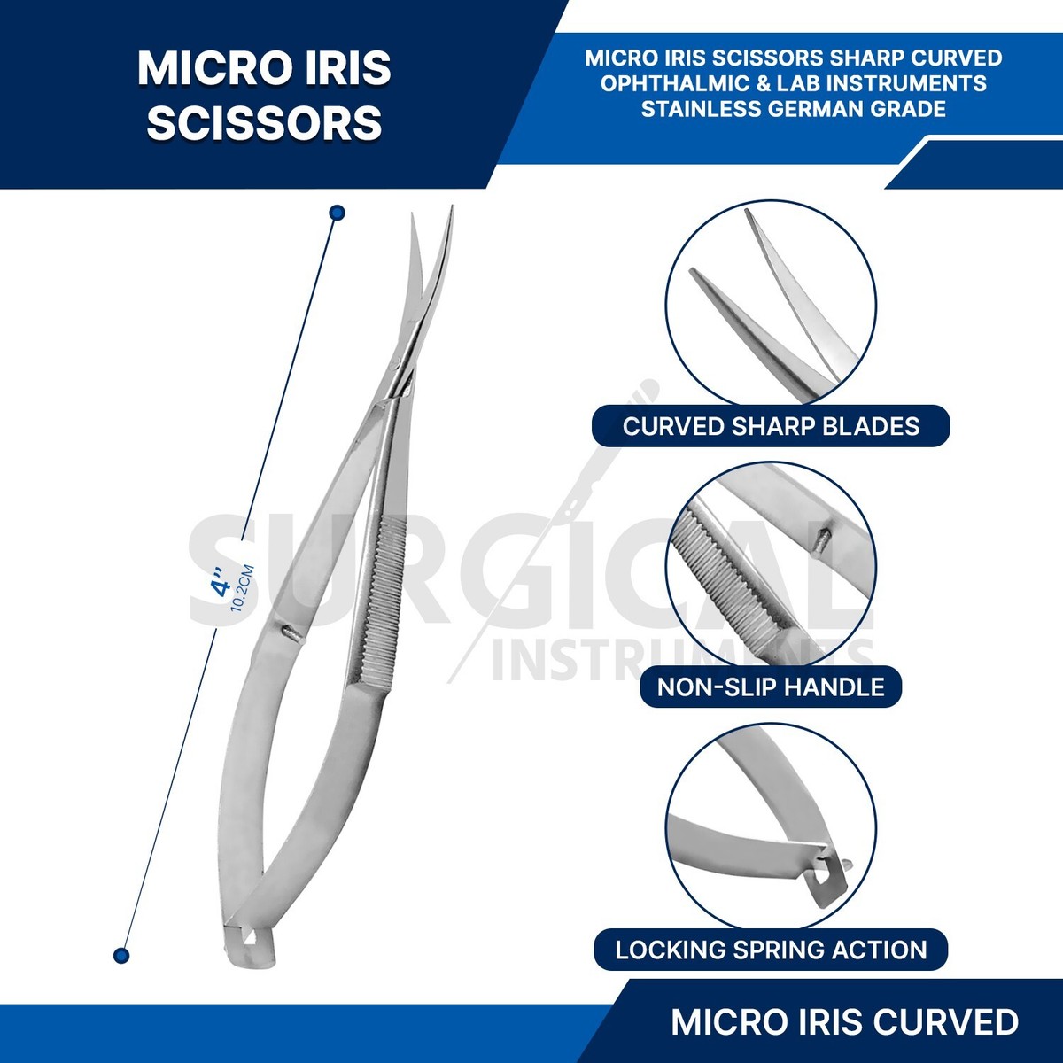 Iris Ophthalmic Scissors Amazon.com: AAPROTOOLS 4 O.R GRADE IRIS