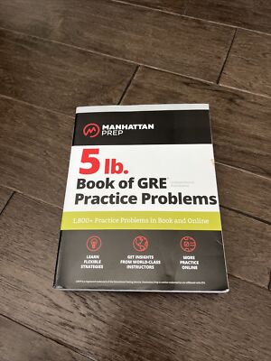 5 Lb. Book of GRE Practice Problems by Manhattan Prep 3rd Edition ...