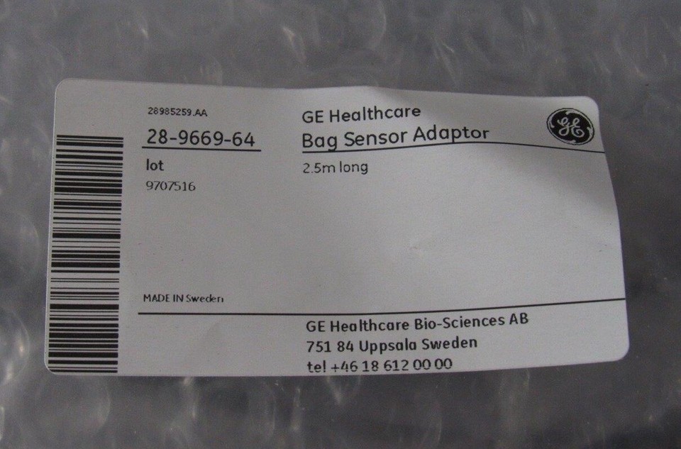 * NEW GE/CYTIVA 28984189 Bag Sensor; TO CBCU ReadyToProcess Wave 25 ...