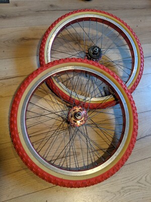 Ukai speedline bmx wheels old school red | eBay