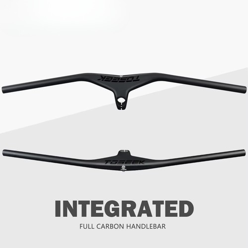MTB Handlebars And Stem 28.6mm-17Degree Carbon Integrated For Mountain ...