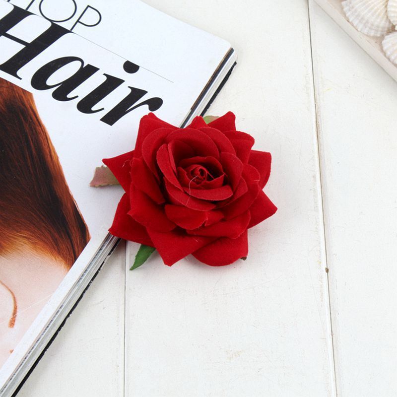 Rose Flower Hair Clip Bridal Hairpin Brooch Wedding Accessory ...