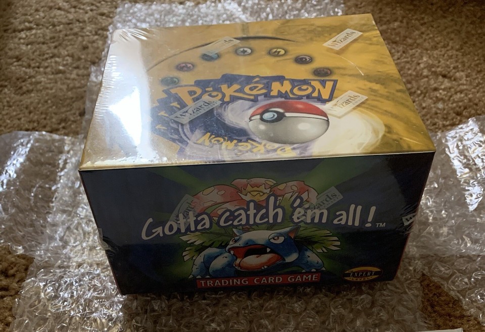 Pokemon Base Set Booster Box Unlimited 1999 WOTC Factory Sealed English ...