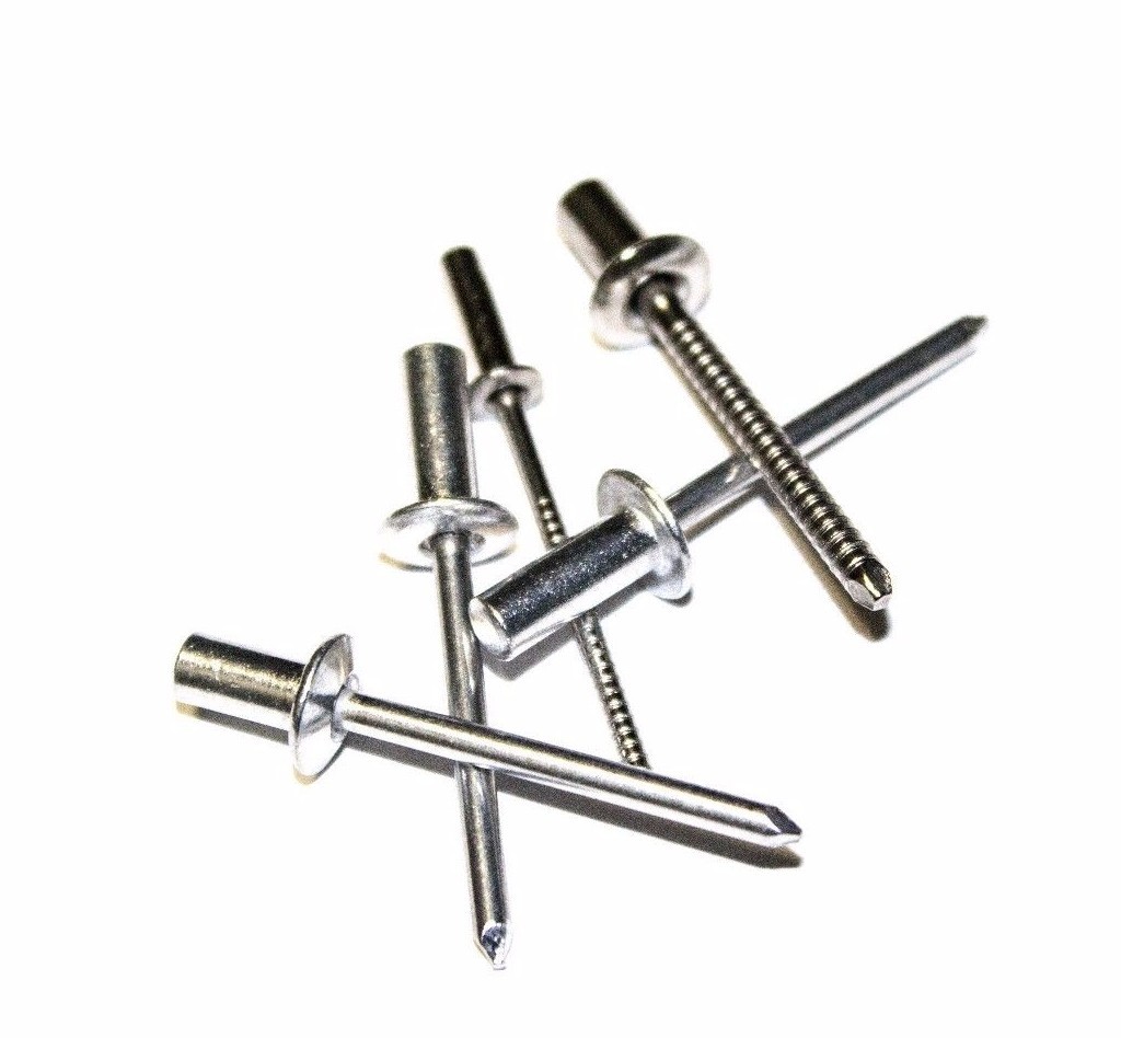 (250) Stainless Steel CLOSED END POP Rivets *4-4 Grip* 1/8" x .485 ...