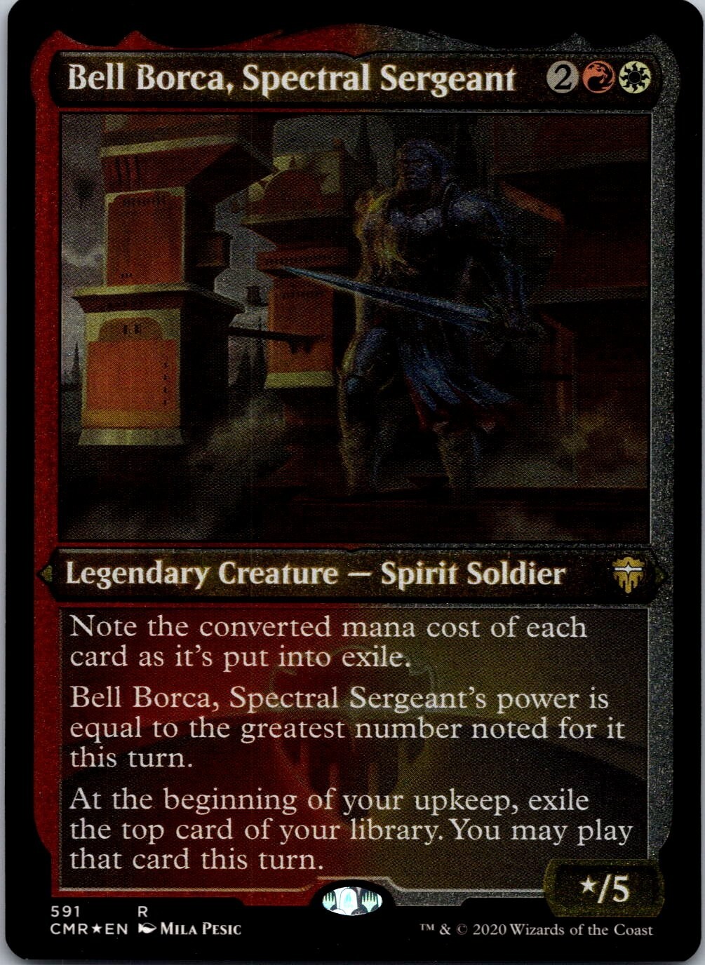 Magic the Gathering Bell Borca, Spectral Sergeant Commander Legends ...